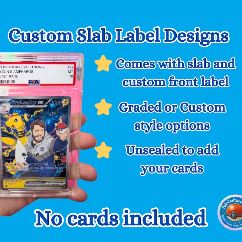Tcg Slab Custom Label - Etsy