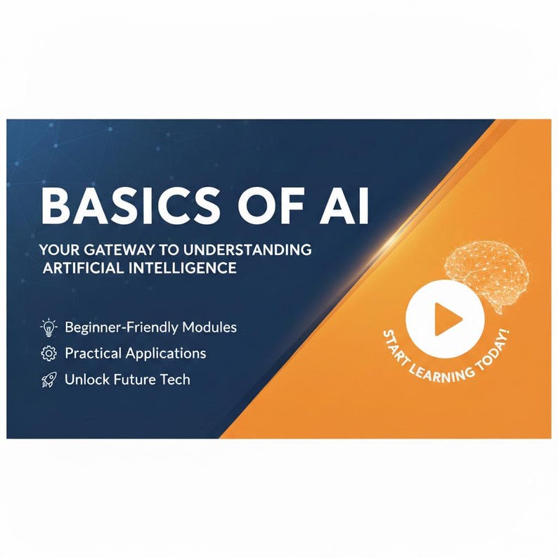 Basics of AI | Beginner Friendly Course | 2025 Update - Etsy