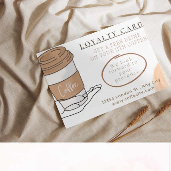 Coffee Punch Card - Etsy