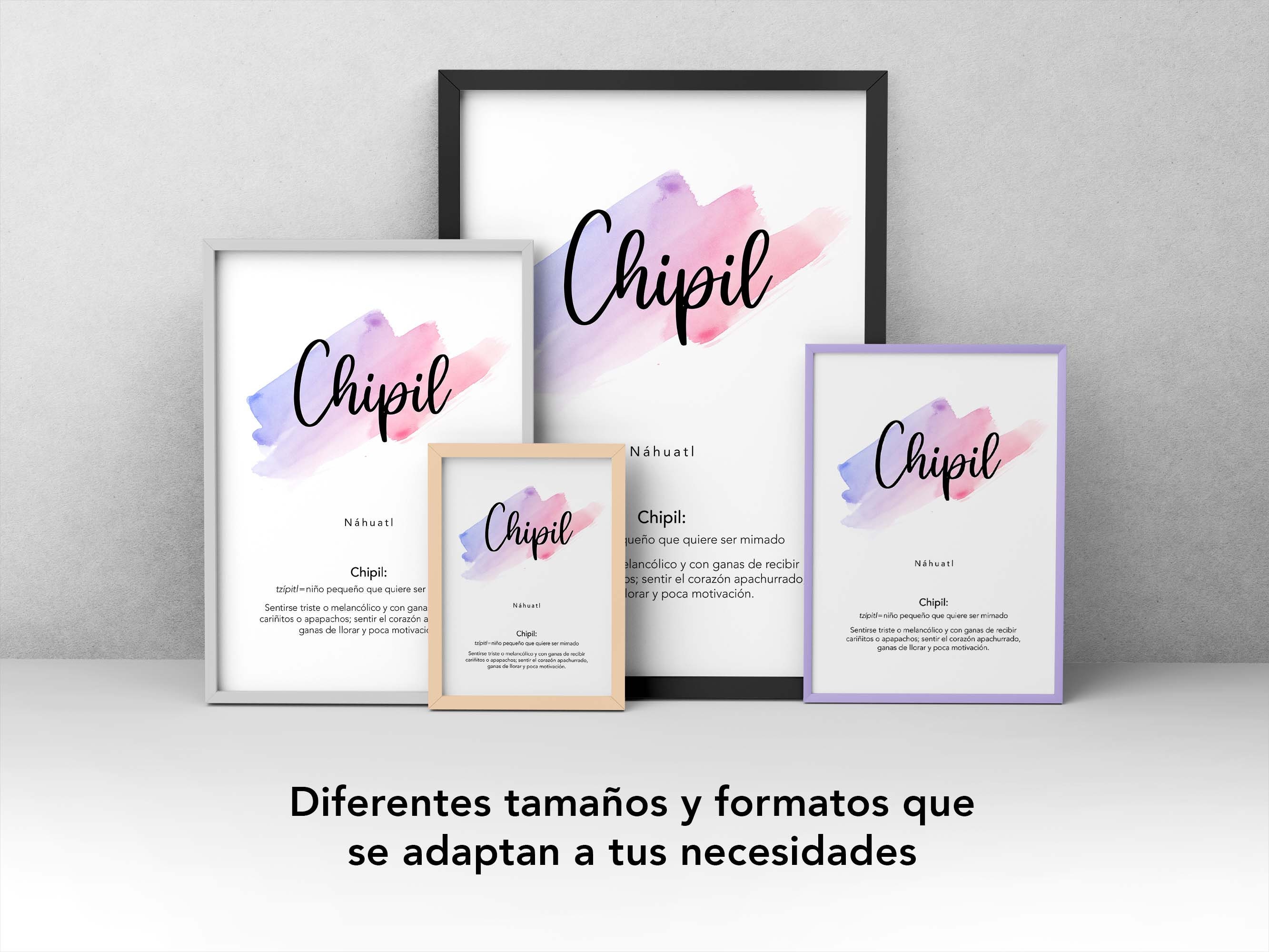 Chipil Nahuatl Definition Print Watercolor Nursery Wall Art Nahuatl ...