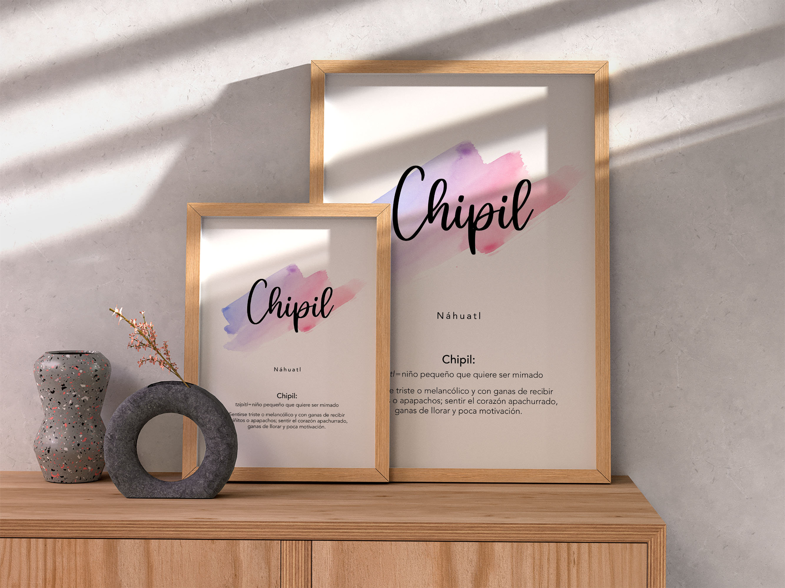 Chipil Nahuatl Definition Print Watercolor Nursery Wall Art Nahuatl ...