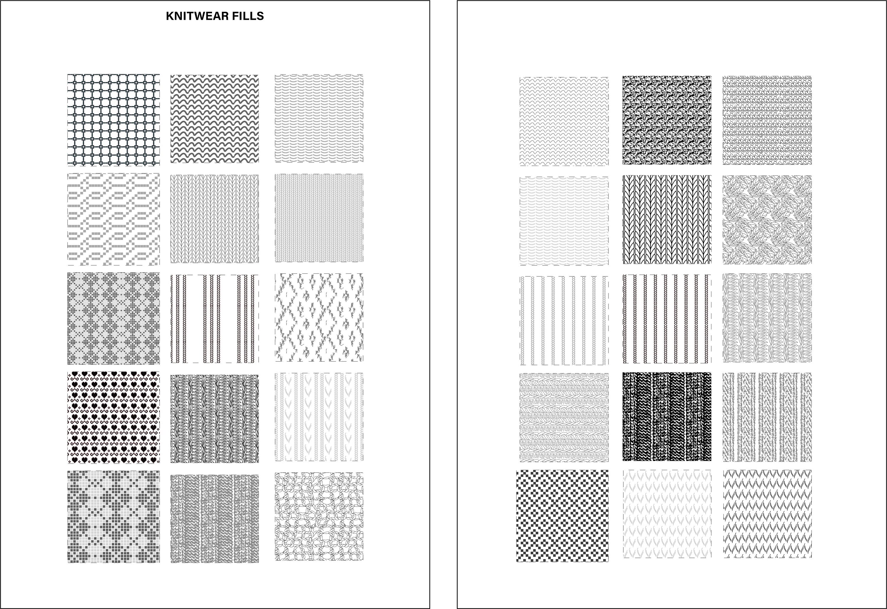 Over 100 Fills • Technical Sketch • Adobe Illustrator • CAD Trims - Etsy