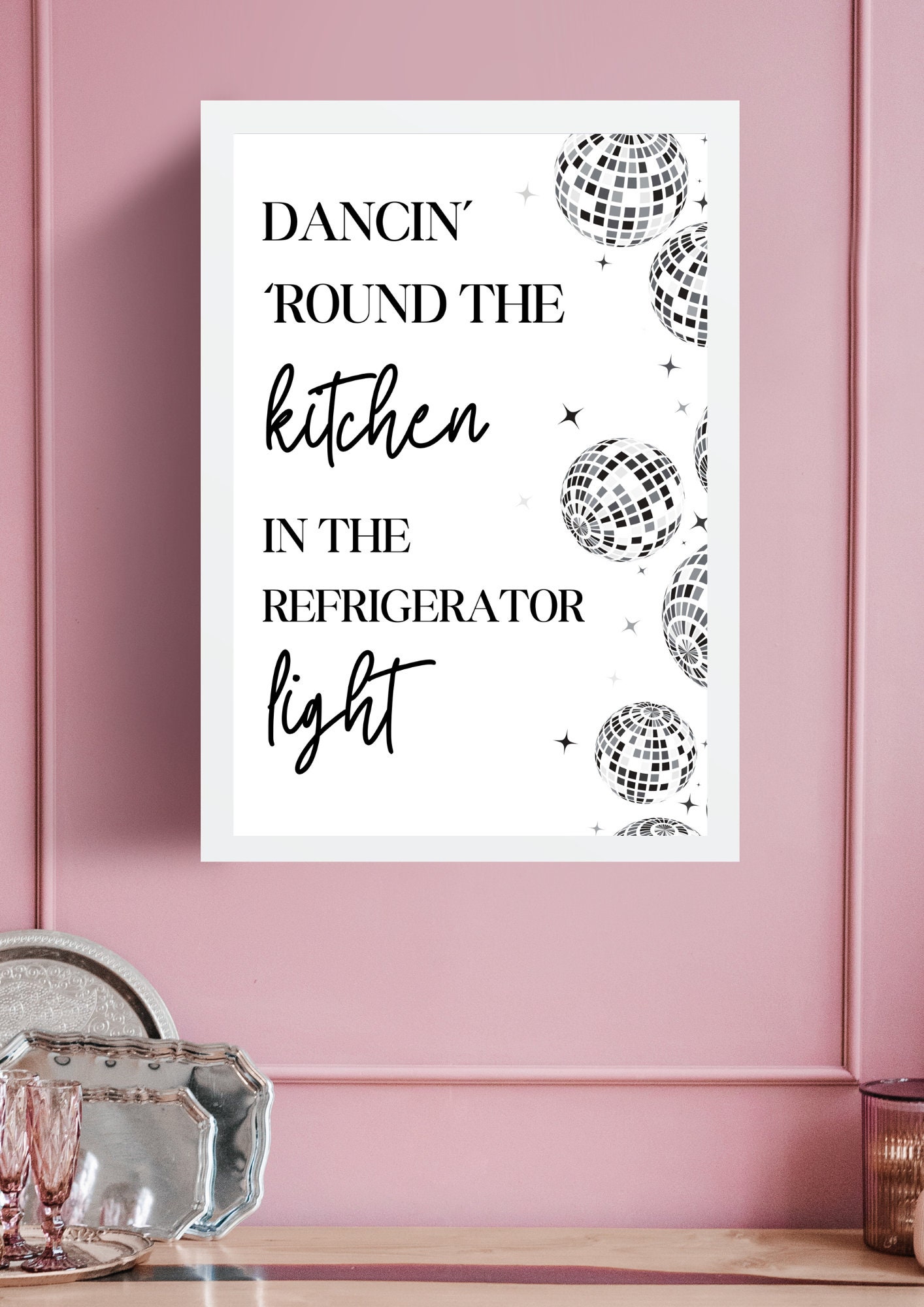 Dancin' 'round the Kitchen in the Refrigerator Light Digital Print ...
