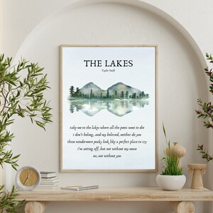 Taylor Swift the Lakes Lyric Digital Print, Instant Download, Printable ...