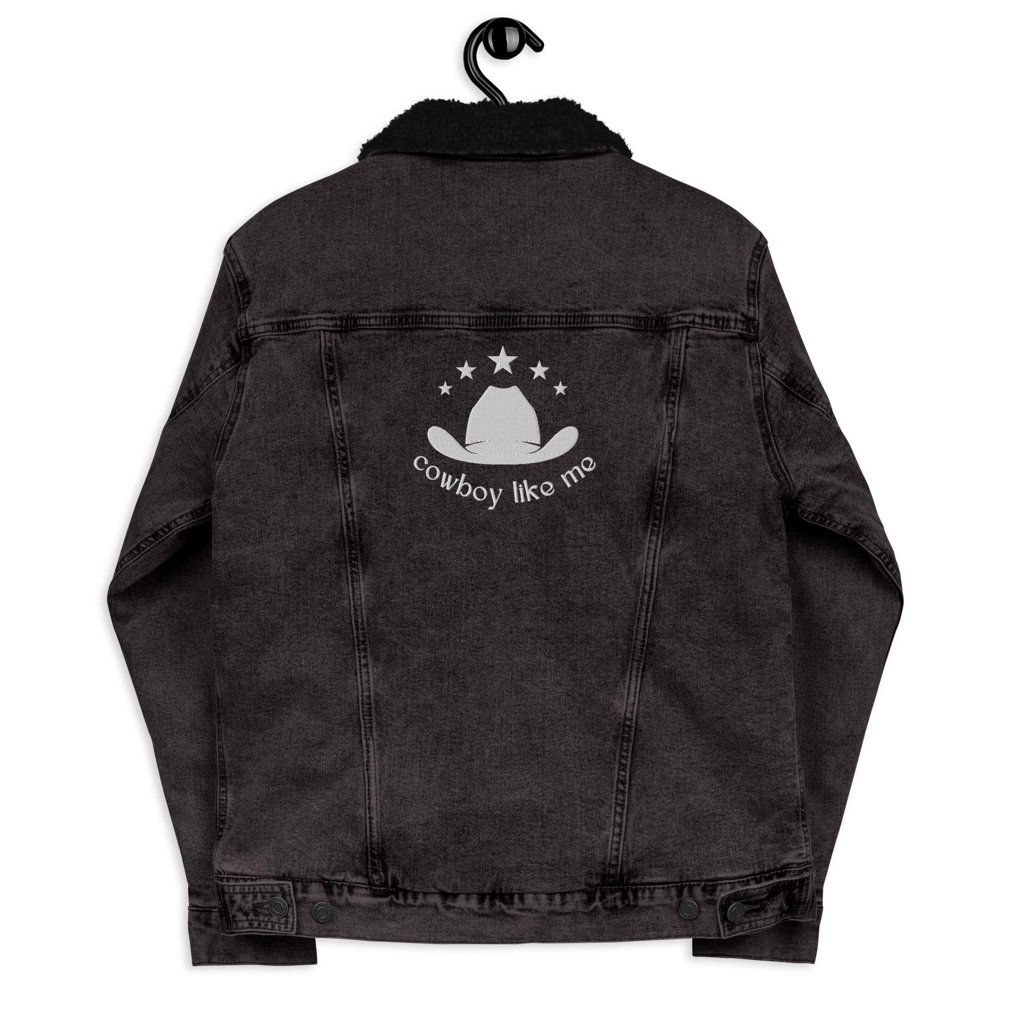 Cowboy Like Me Denim Sherpa Jacket Unisex, Taylor Swift Inspired Jean ...