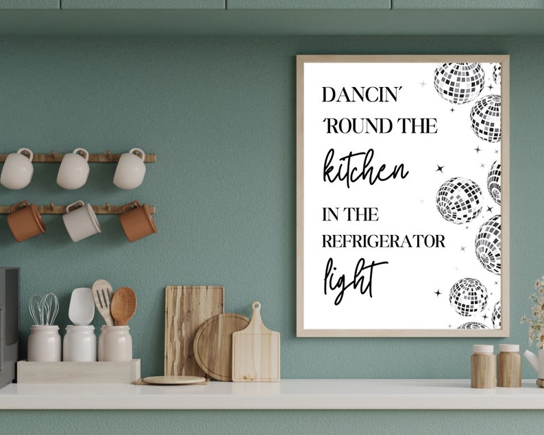 Dancin' 'round the Kitchen in the Refrigerator Light Digital Print ...