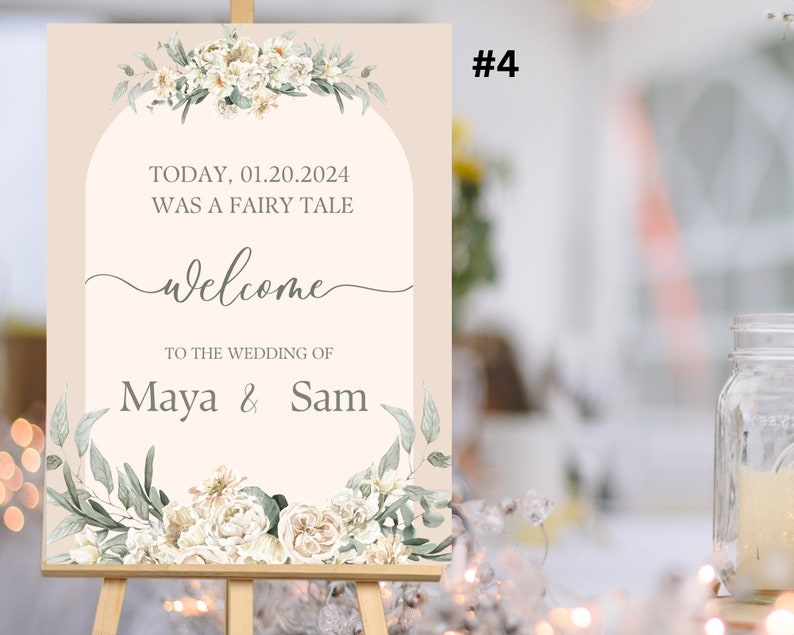 Personalized Taylor Swift Wedding Welcome Sign, Today Was A Fairy Tale ...