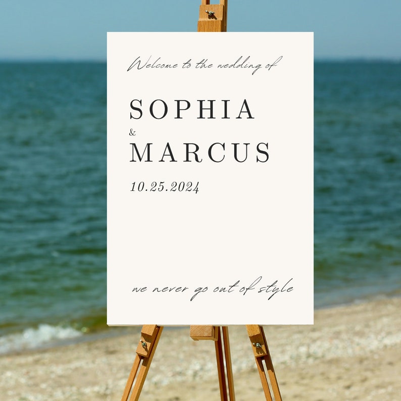 We Never Go Out OF Style Taylor Swift Inspired Wedding Foam Welcome ...