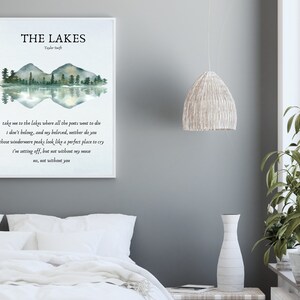 Taylor Swift the Lakes Lyric Digital Print, Instant Download, Printable ...