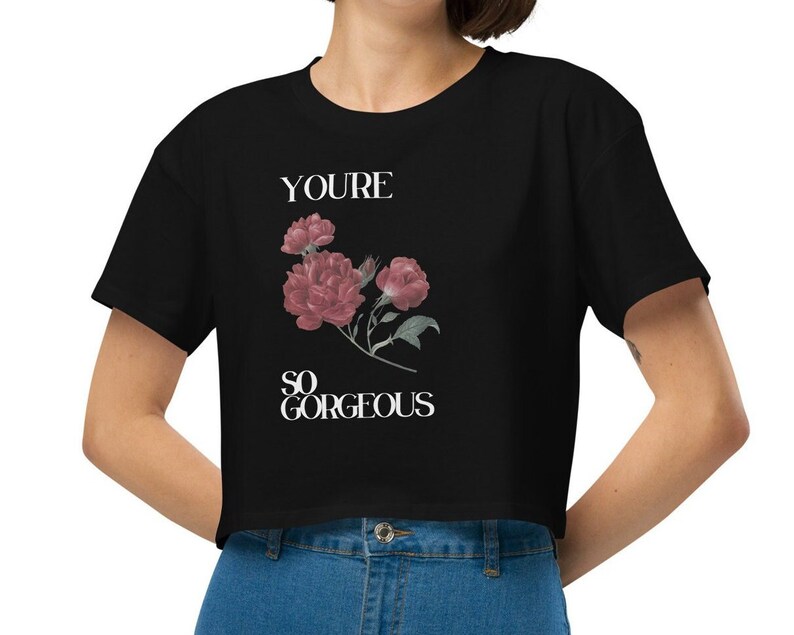 You're so Gorgeous Womens Crop Top, Subtle Taylor Swift Crop Top ...