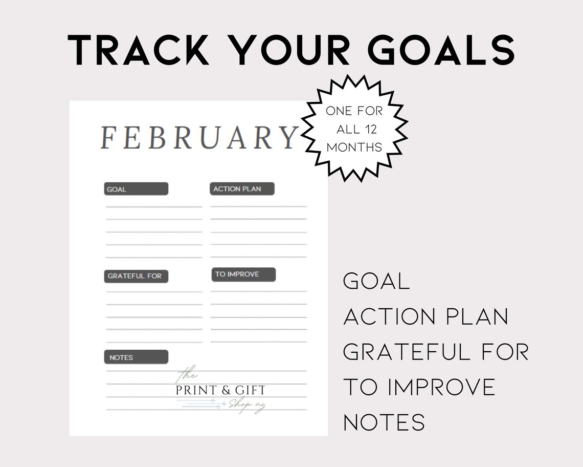 Minimal Style 2024 Monthly Planner, Printable Planner, 8.5 X 11 Size ...