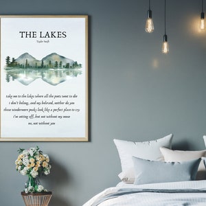 Taylor Swift the Lakes Lyric Digital Print, Instant Download, Printable ...