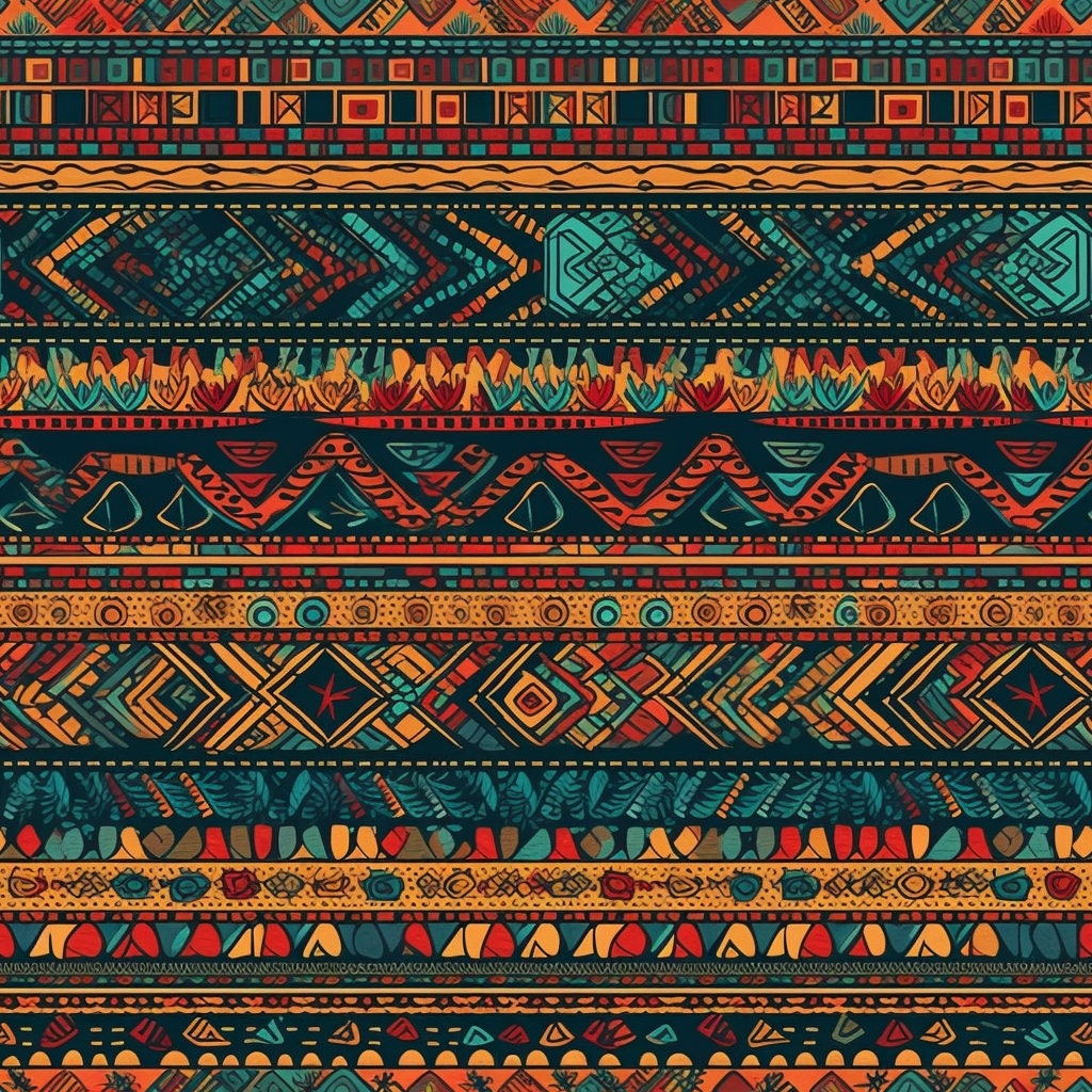 Peruvian Inspired Tribal Pattern (4/4) - Etsy