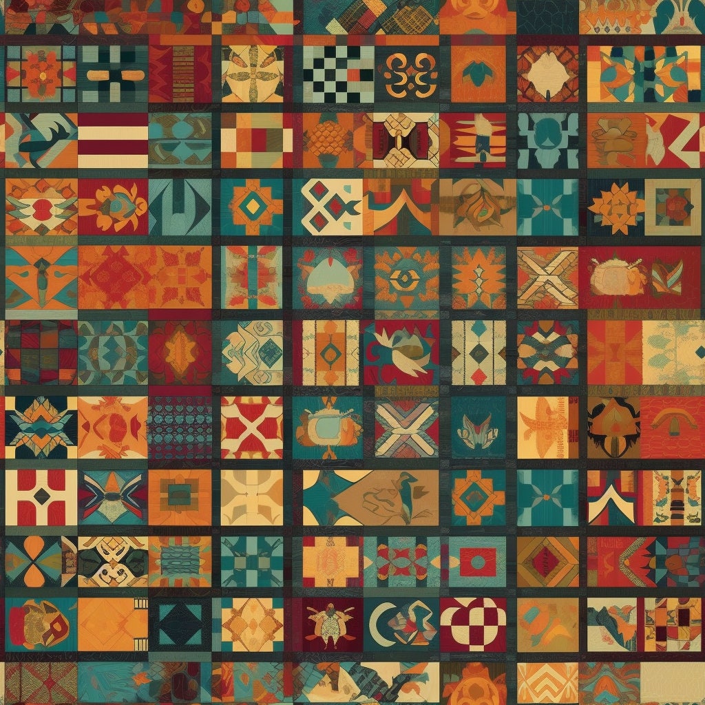 Peruvian Quilt Pattern #3 - Etsy