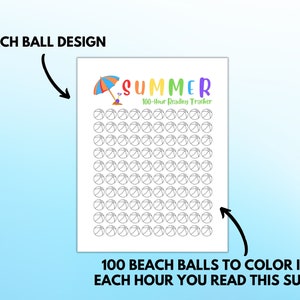 Summer Reading Challenge Log - Bundle of Five Designs - Beach and ...