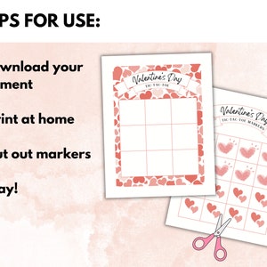 Printable Valentine's Day Tic Tac Toe Game Instant Printable Activity ...
