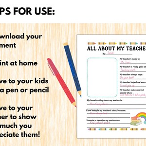 Teacher Appreciation Week Printable, Teacher Survey, Teacher Printable ...