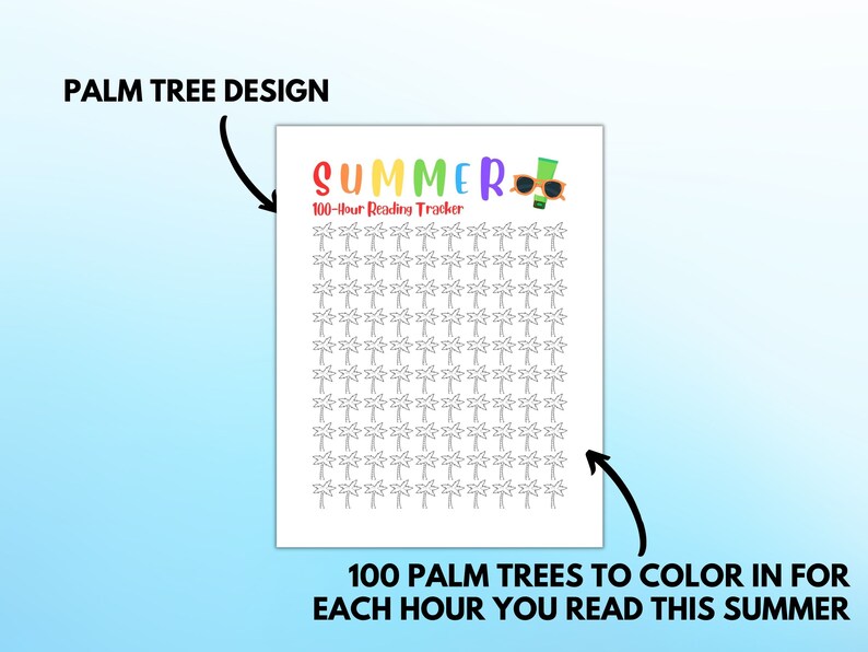 Summer Reading Challenge Log - Bundle of Five Designs - Beach and ...
