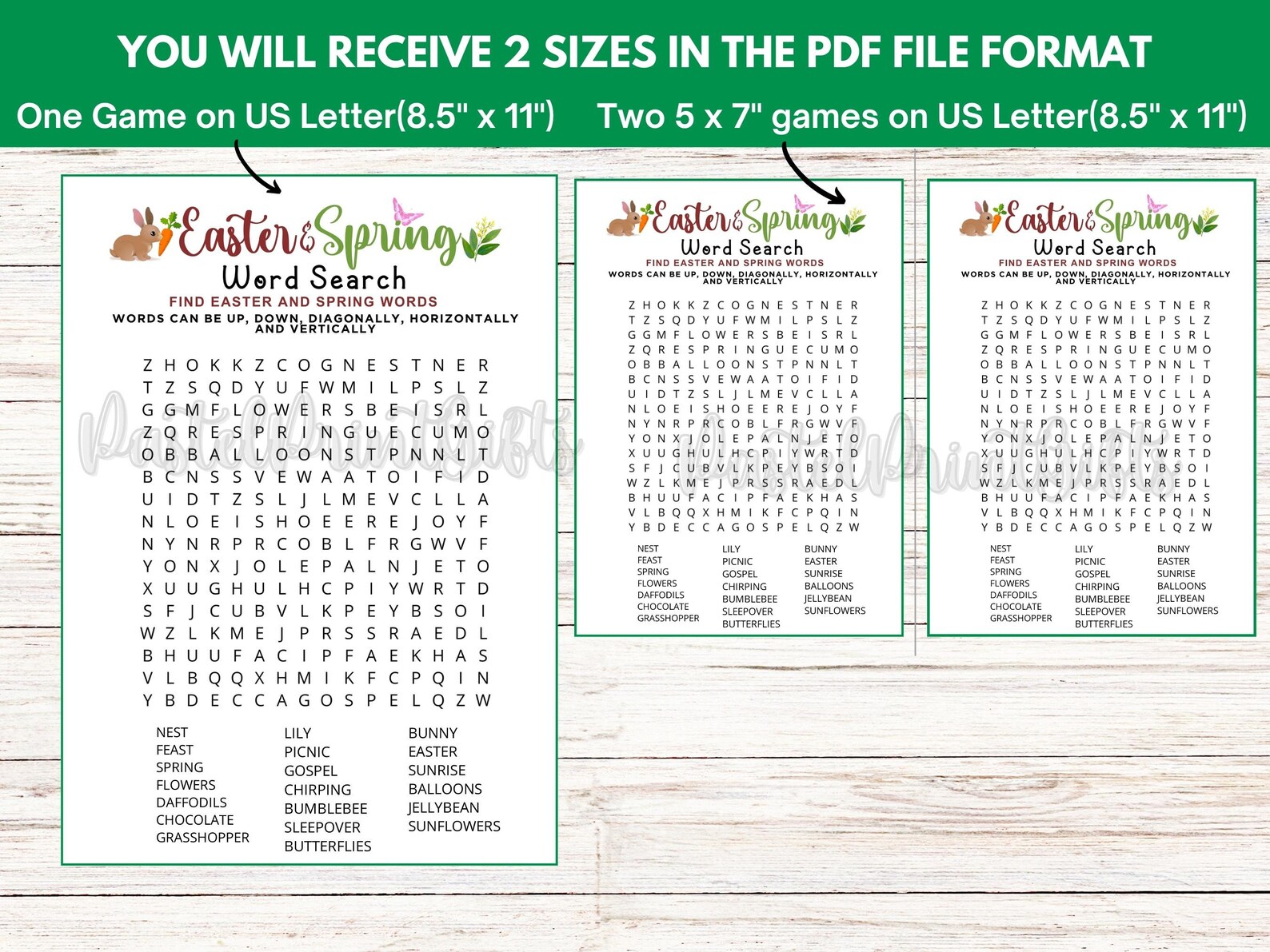 Printable Easter and Spring Word Search | Easter and Spring Activity ...