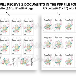 Easter Gift Tags| Printable Easter Tags| Peeps Easter Printable Tags ...