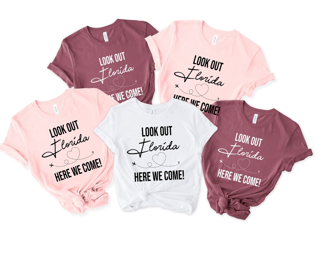 Look Out Florida Here We Come Shirt, Family Vacation, Personalized ...