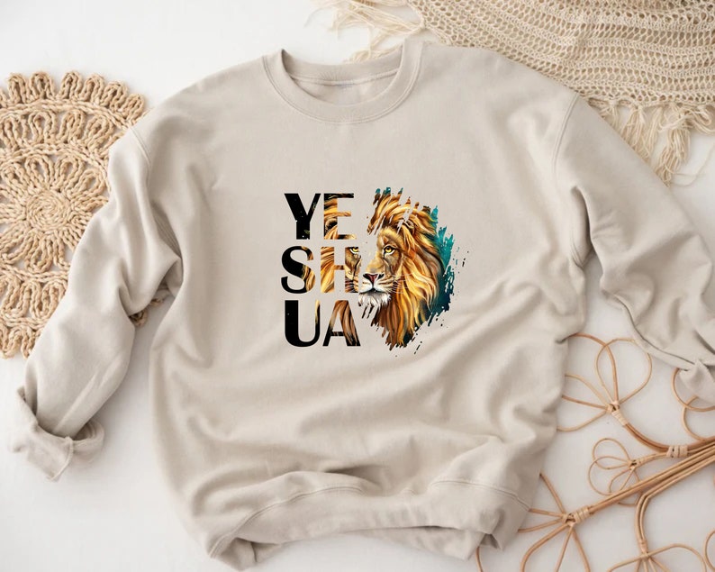 Yeshua Sweatshirt Christian Sweatshirt Catholic Sweatshirt Spiritual ...