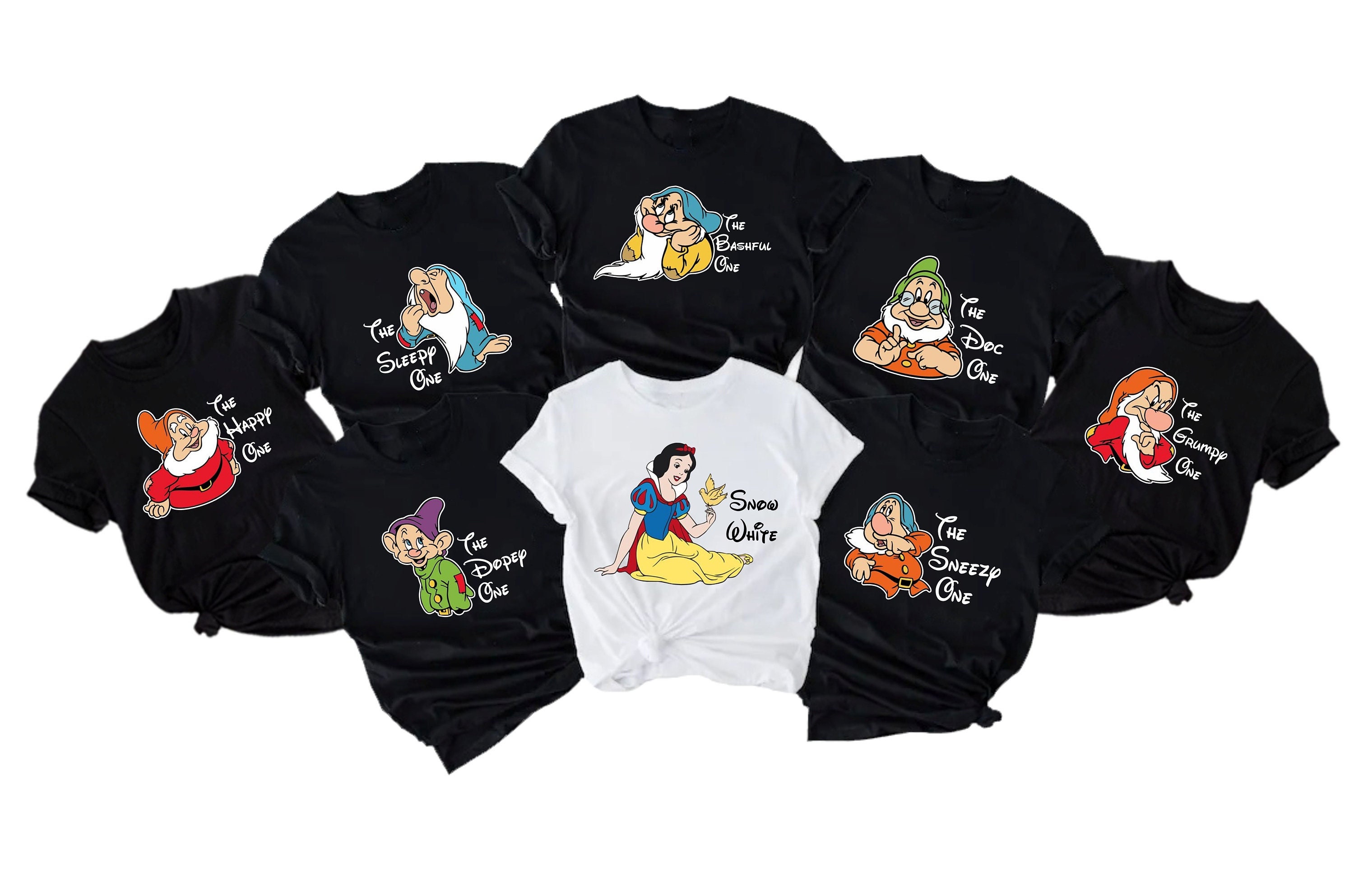 Snow White and Seven Dwarfs Shirts 7 Dwarfs Disney Group - Etsy