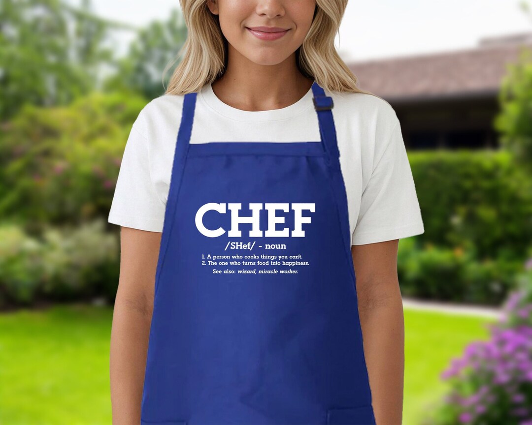Chef Definition Apron Pastry Chef Gifts Chef Life Kitchen Apron Chef ...