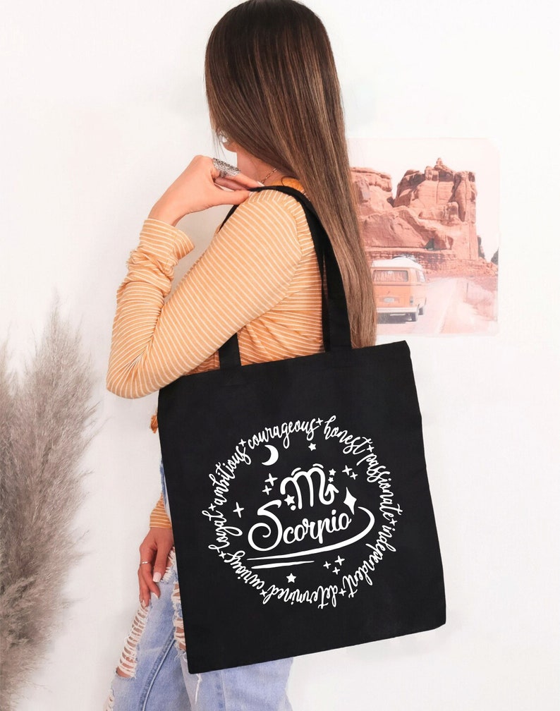 Zodiac Sign Astrology Scorpio Tote Bag Birthday Gift Zodiac Gift ...