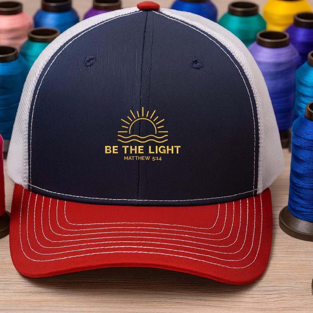 Embroidery Bible Verse Christian Hat Be the Light Christian Gifts ...