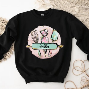 Custom Baker Sweatshirt Personalized Gift for Baker Baking Sweater ...