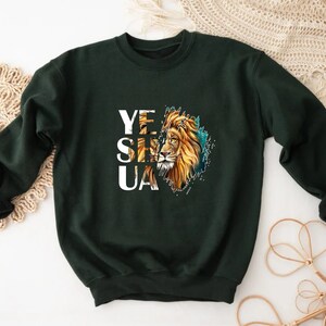 Yeshua Sweatshirt Christian Sweatshirt Catholic Sweatshirt Spiritual ...