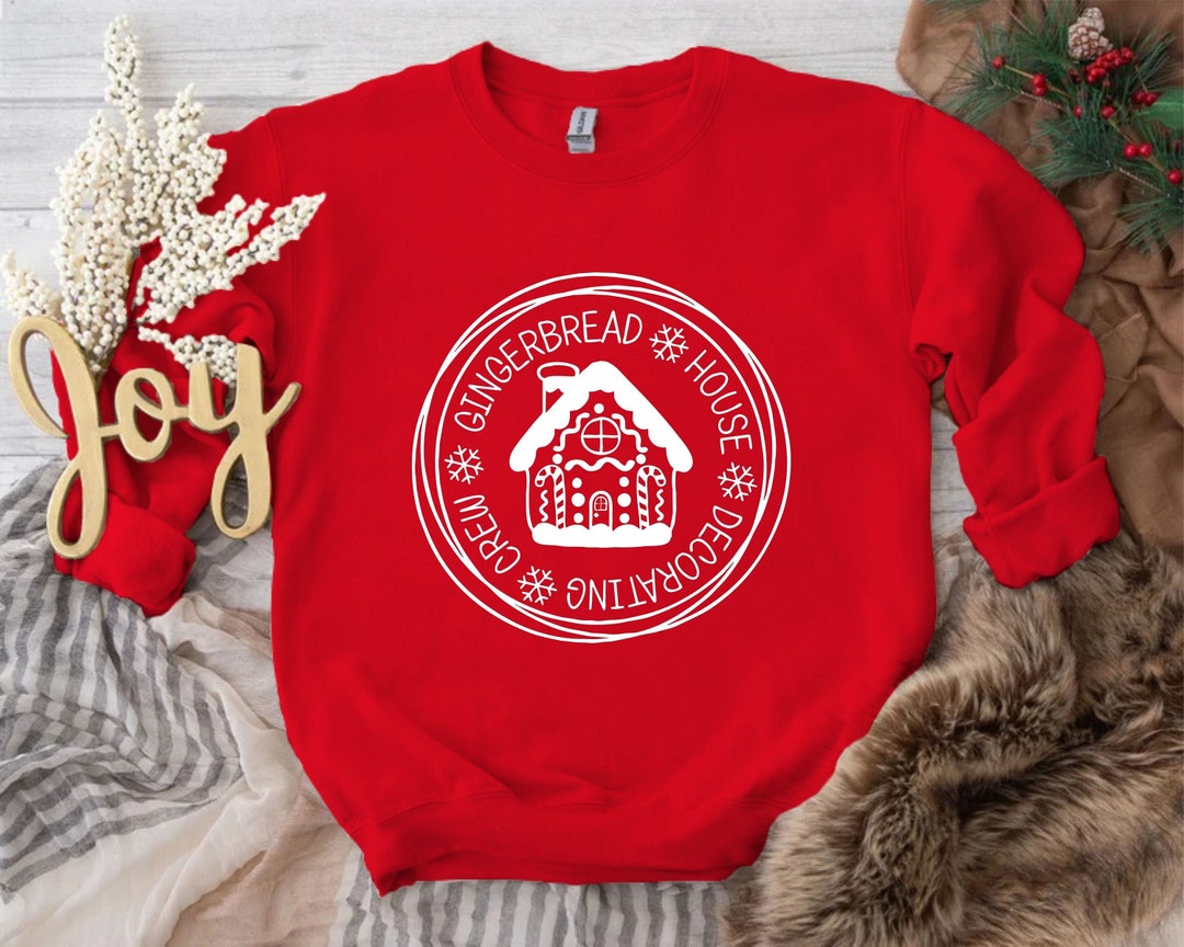 Gingerbread House Decorating Crew Sweatshirt Christmas - Etsy