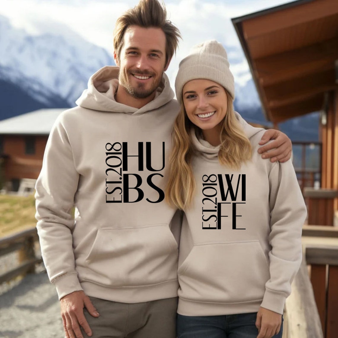 Personalized Hubs & Wife Hoodie, Personalized Hoodie, Custom Hoodie ...