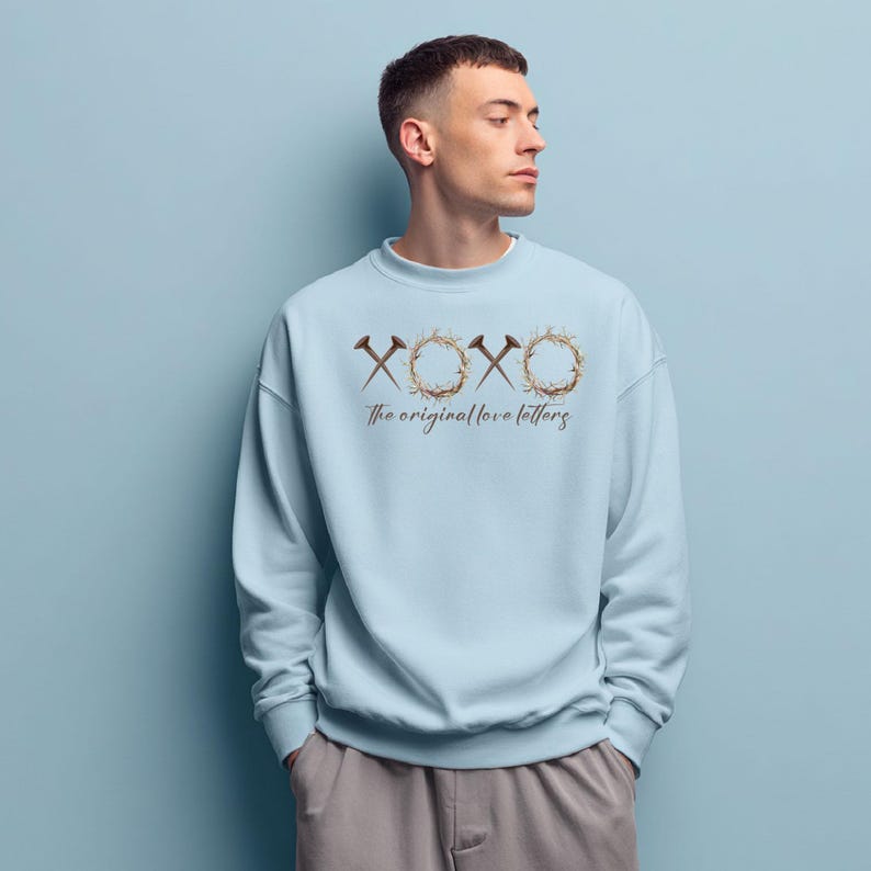 XOXO Jesus Sweatshirt Crown of Thorns Good Friday Easter Sweatshirt ...