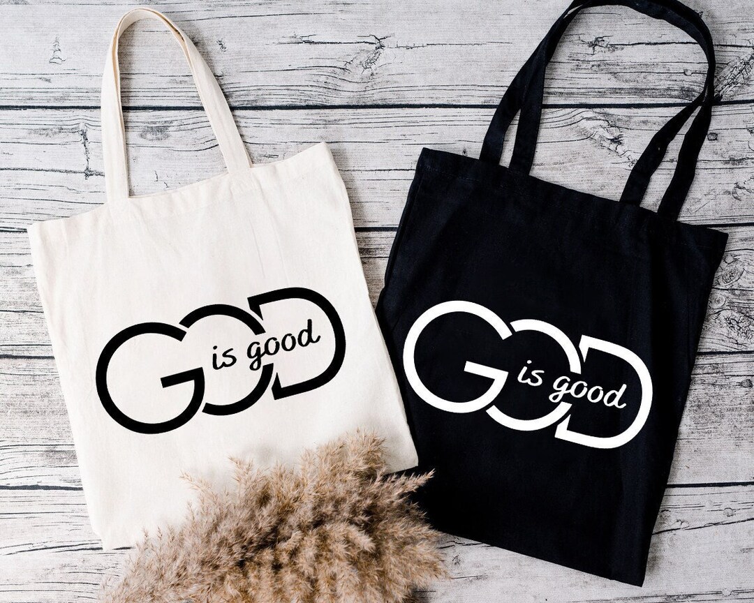God is Good Tote Bag Religious Gift Personalized Bags Canvas Shoulder ...