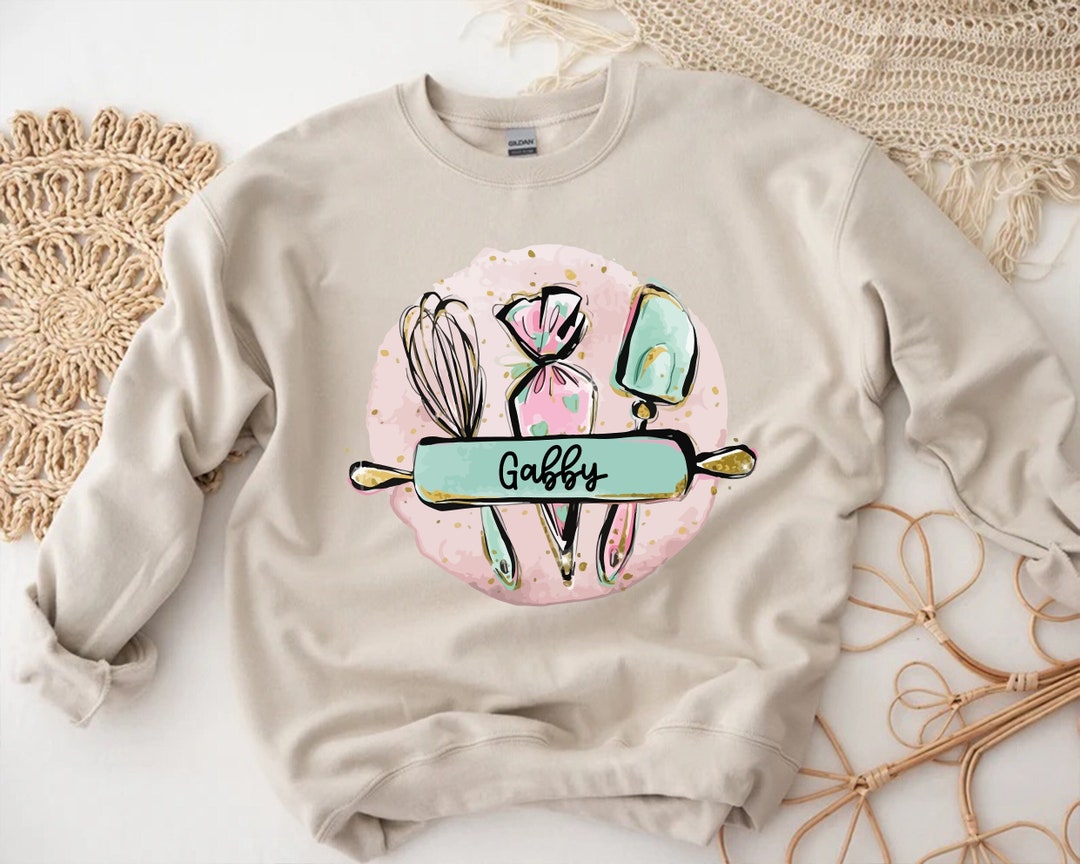 Custom Baker Sweatshirt Personalized Gift for Baker Baking Sweater ...