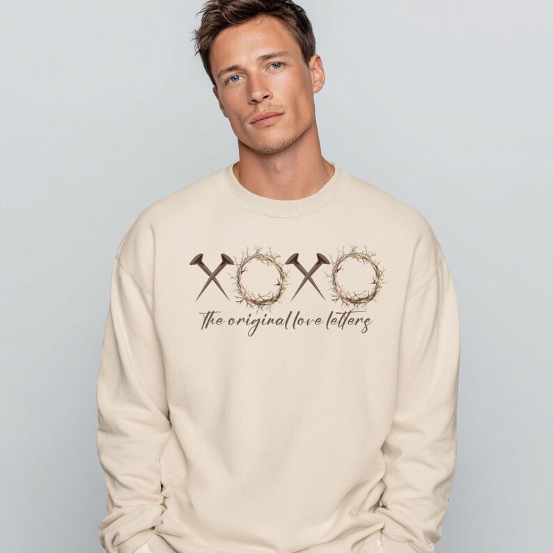 XOXO Jesus Sweatshirt Crown of Thorns Good Friday Easter Sweatshirt ...