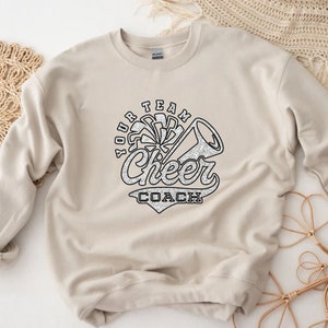 Personalized Cheer Coach Sweatshirt Custom Cheer Coach - Etsy