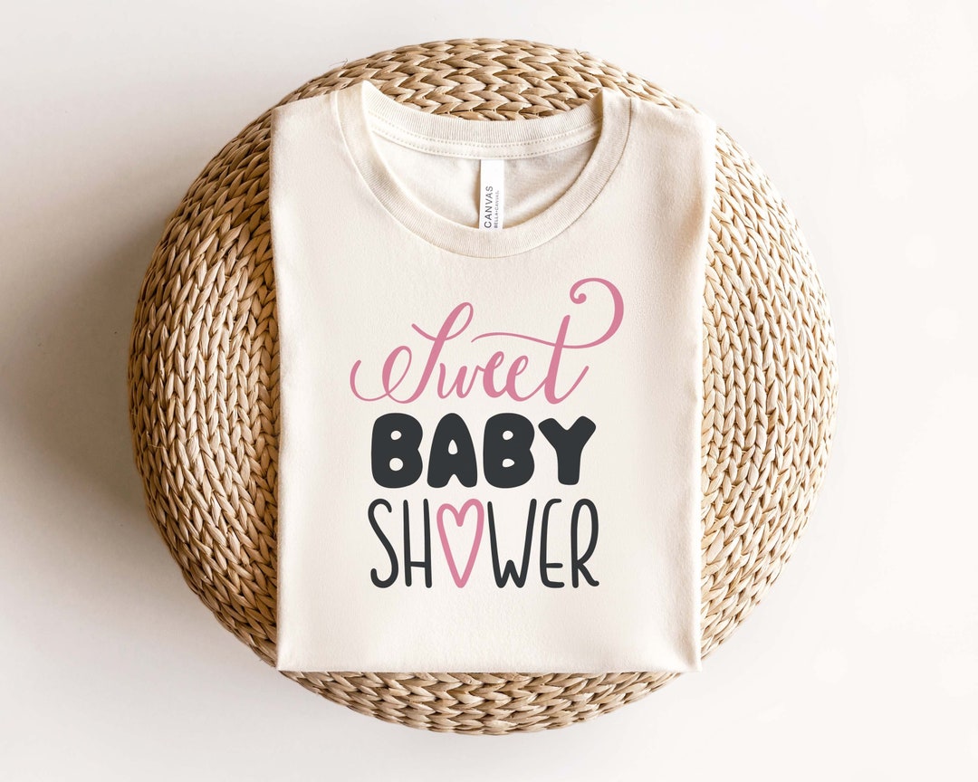 Sweet Baby Shower Tee, Funny Baby Shower Girl Kid Shirts, Pink Cute ...