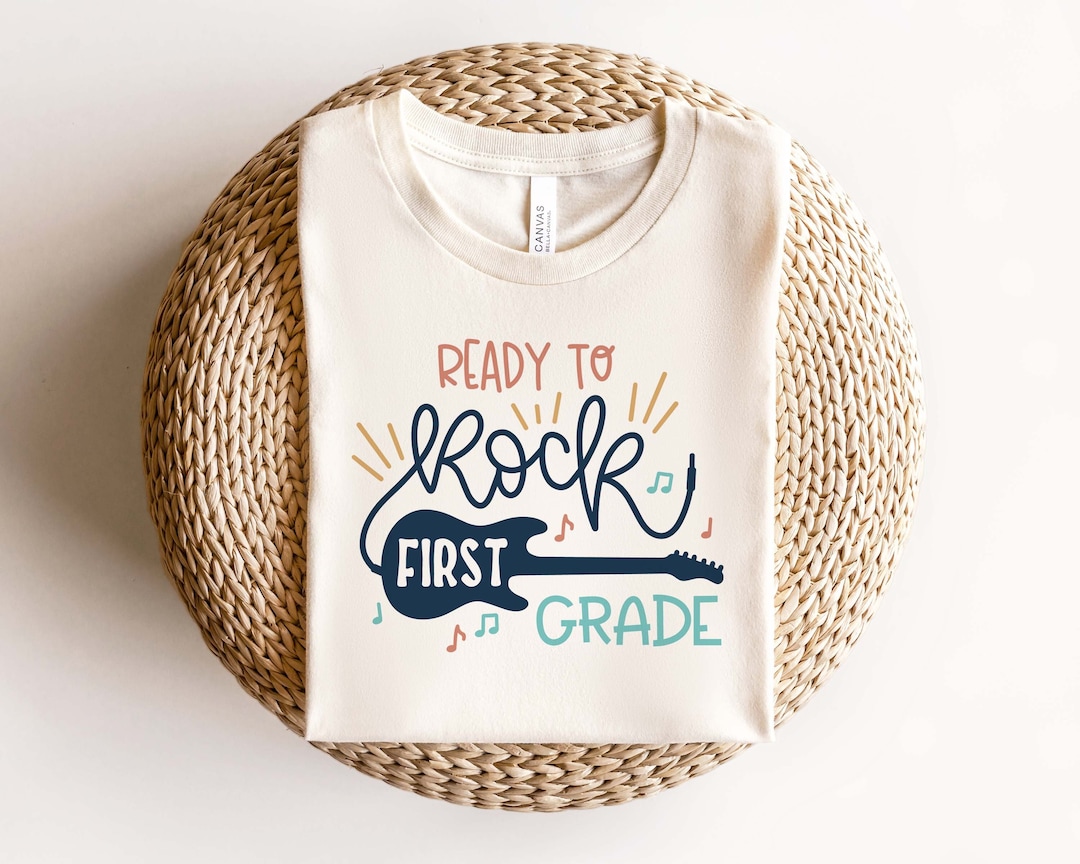 Ready to Rock First Grade T-shirt Rock School Ready 1st Grade - Etsy