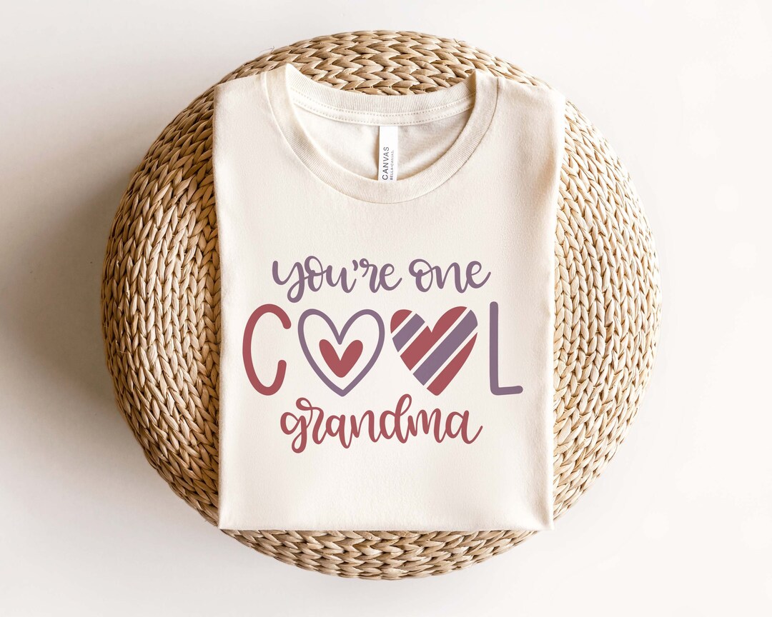 You'r One Cool Grandma Shirt, Funny Grandma Baby Grandma Girl Kid ...