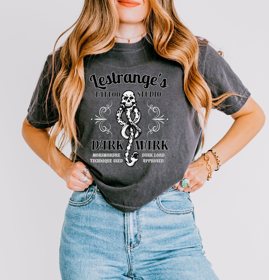 Dark Mark Boxy Cropped Shirt, Dark Mark Tattoo Shirt, Dark Arts Shirt ...