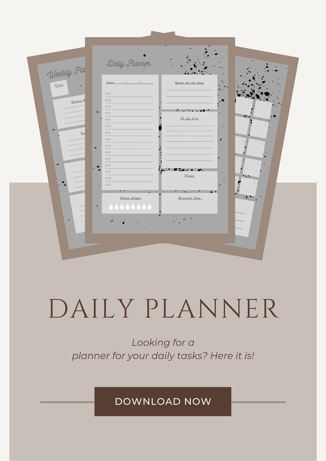 Plan Your Day Like a Pro With Our Printable Daily Planner - Perfect for ...