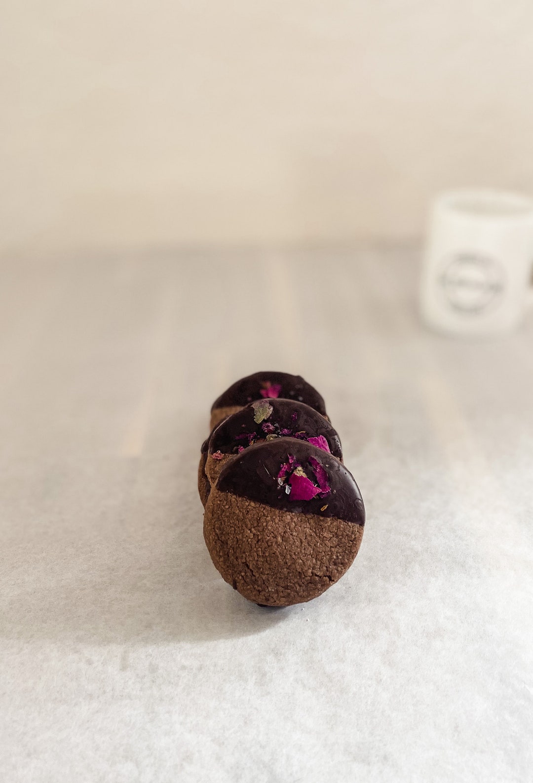 Lilly - Chocolate Ganache Filled Shortbread (1 Dozen) - Etsy