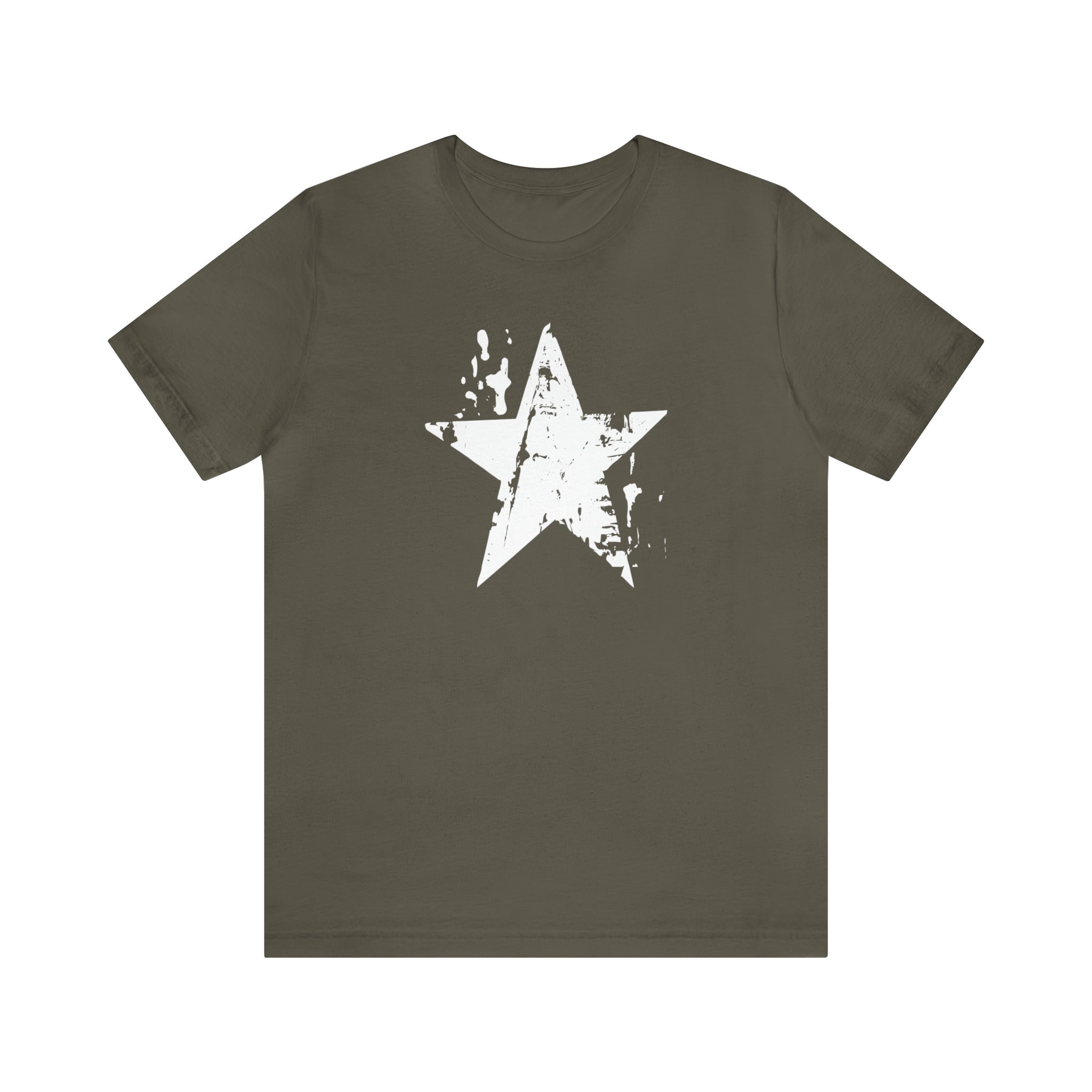 Unisex Star Tee: Distressed White Star Graphic T-shirt - Etsy