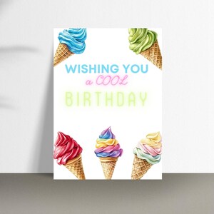 Watercolor Soft Serve Ice Cream Clipart Bundle, Sweet Summer Treats PNG ...