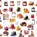 Fruit Jam Watercolor Clipart, Homemade Berry Jam, Fruit Marmalade and ...