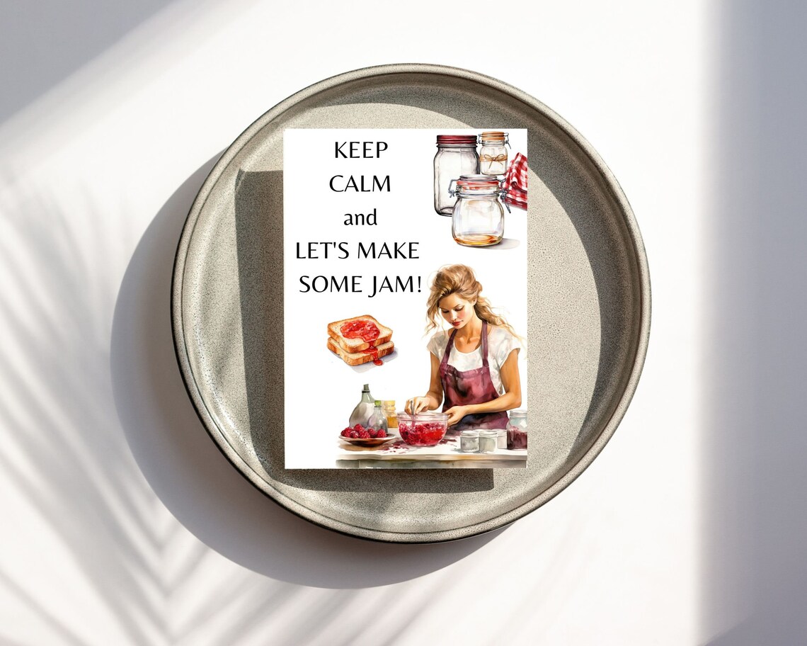 Fruit Jam Watercolor Clipart, Homemade Berry Jam, Fruit Marmalade and ...