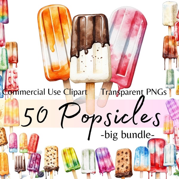 Popsicle Watercolor - Etsy